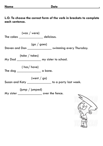 KS1 Correct verb tense | Teaching Resources