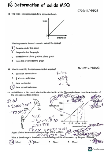 Deformation of solids revision lesson for AS Physics 9702 | Teaching ...