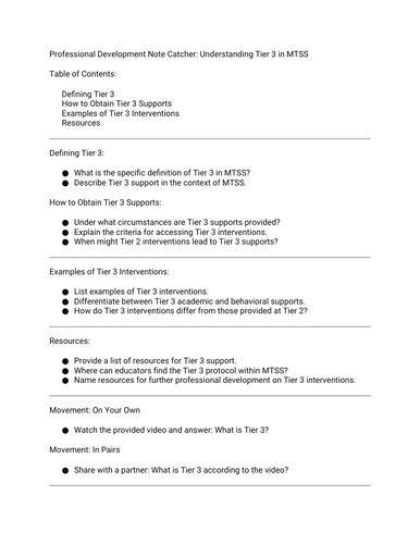 Mtss Professional Development Bundle | Teaching Resources