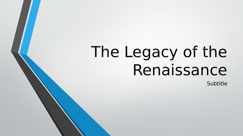 The Legacy of the Renaissance Lesson Bundle | Teaching Resources