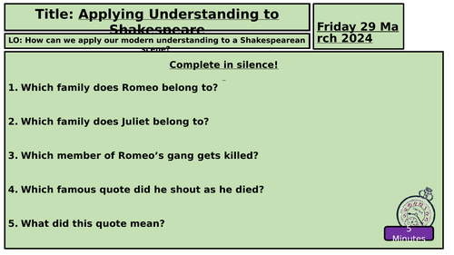KS3 Exploring Shakespeare: Romeo and Juliet [Drama] | Teaching Resources