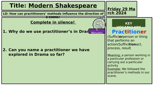 KS3 Exploring Shakespeare: Romeo and Juliet [Drama] | Teaching Resources
