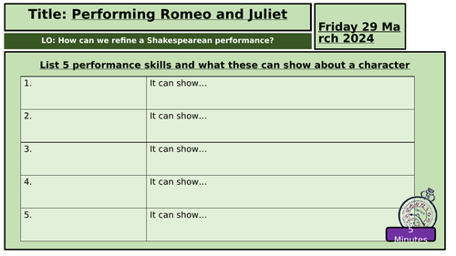 KS3 Exploring Shakespeare: Romeo and Juliet [Drama] | Teaching Resources