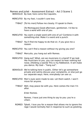 KS3 Exploring Shakespeare: Romeo and Juliet [Drama] | Teaching Resources