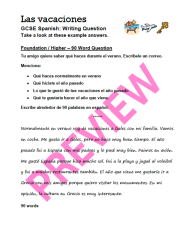 2024 - GCSE Writing Practice - One Booklet - All Topics | Teaching ...