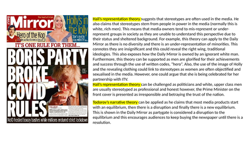 Media analysis of 3 newspaper covers | Teaching Resources