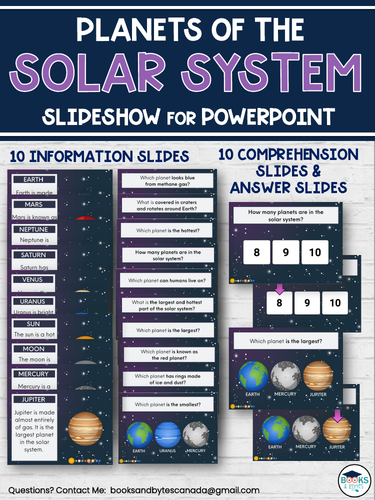 Planets in the Solar System - Space PowerPoint™ Lesson and Printable ...