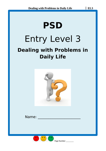 PSD Entry Level 2 Dealing with Problems in Everyday Life Activity ...