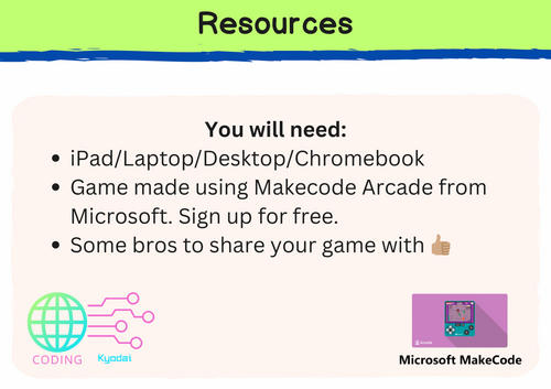 Makecode Arcade Coding Guide 1 Make Your Own Catching Game Teaching Resources 