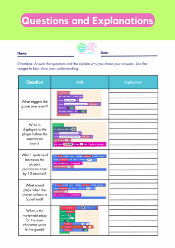 Makecode Arcade Coding Guide 1 Make Your Own Catching Game Teaching Resources 