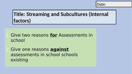 Sociology GCSE Complete Education Lessons | Teaching Resources
