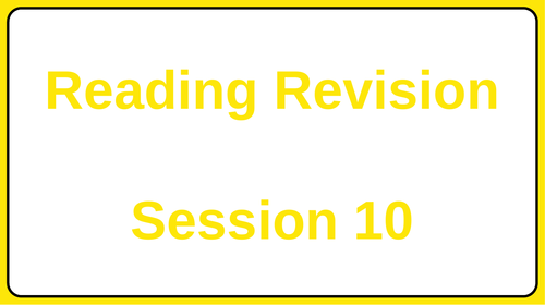 Year 6 Reading Paper - 14 Sessions | Teaching Resources