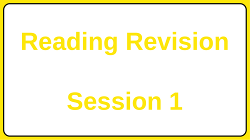 Year 6 Reading Paper - 14 Sessions | Teaching Resources