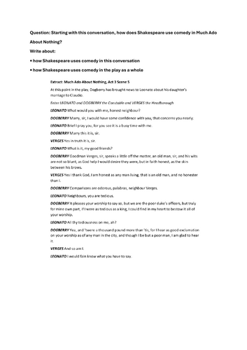 Much Ado About Nothing by William Shakespeare Resource Bundle ...