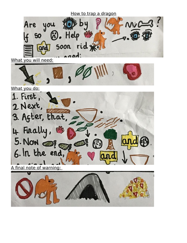 How to trap a dragon English Unit Year 1/2 | Teaching Resources