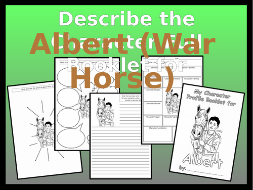 War Horse (Albert Narracott and Joey) Describe the Book Character ...