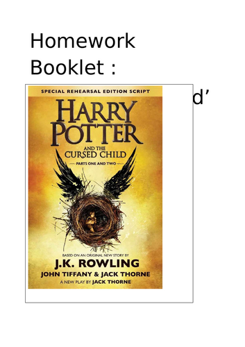 'The Cursed Child ' Part One | Teaching Resources