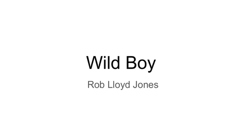 Wild Boy Rob Lloyd Jones chapter summaries | Teaching Resources