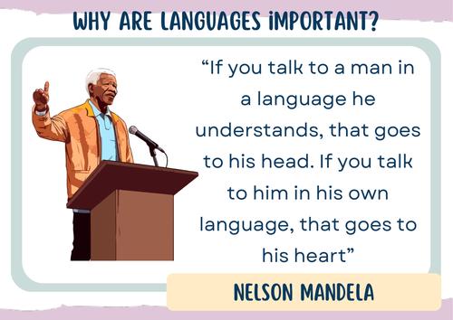 MFL promoting languages - quote posters | Teaching Resources