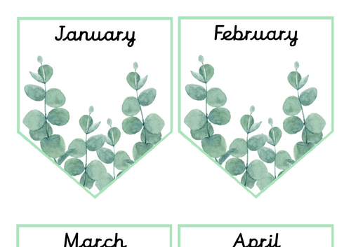 Birthday display botanical | Teaching Resources