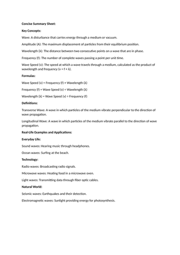 GCSE Physics Waves Mastery with Our Comprehensive Revision Pack ...