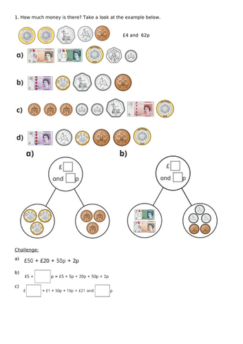 Maths planning, Year 2 money, whole unit, PowerPoints and Worksheets ...