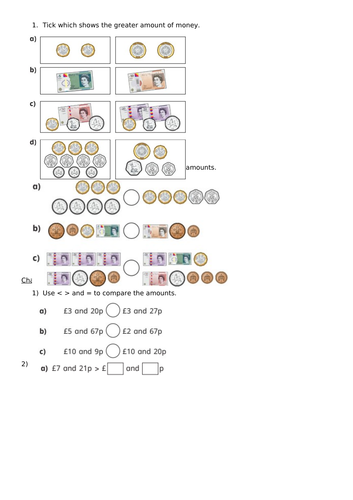 Maths planning, Year 2 money, whole unit, PowerPoints and Worksheets ...