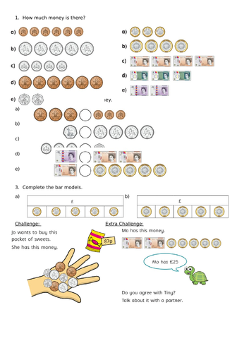 Maths planning, Year 2 money, whole unit, PowerPoints and Worksheets ...
