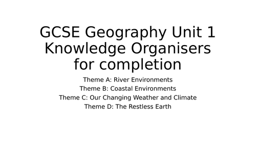 Physical Geography | Teaching Resources