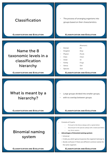 OCR 'A' A-level Biology Module 4 Revision Flashcards | Teaching Resources