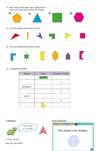 Maths planning, Year 2 shape, whole unit, PowerPoints and Worksheets ...