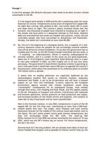 NEW Higher RUAE Paper (Climate Change) | Teaching Resources