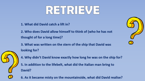 I am David - Anne Holm - Chapter 1 - Double Lesson! | Teaching Resources