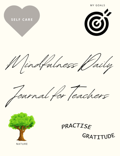 7 days mindfulness journal for teachers | Teaching Resources