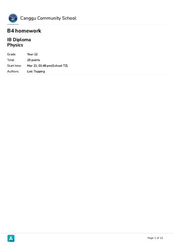 B4 Thermodynamics HL Physics IB | Teaching Resources