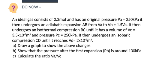 B4 Thermodynamics HL Physics IB | Teaching Resources