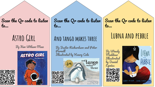 Diverse books QR codes to display in your book corner | Teaching Resources