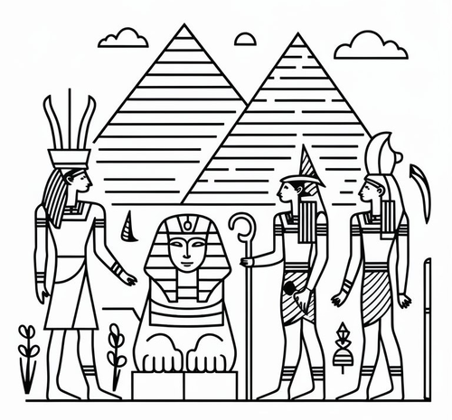 Ancient Egypt / Egyptians Coloring Sheets Colouring Pages Activity ...