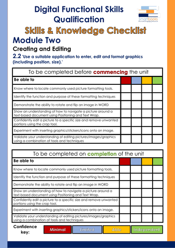 Digital Functional Skills - Module 2 - Creating & Editing - Unit 2.2 - Formatting Images ...