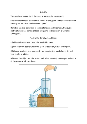 Complete GCSE Density Resource Pack: Lesson PowerPoints, Worksheets ...
