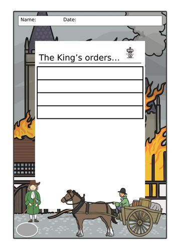 Year 1 Great Fire Of London History Unit | Teaching Resources