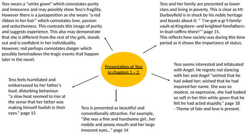 Presentation of the character Tess in 'Tess of the D'Urbervilles' in ...