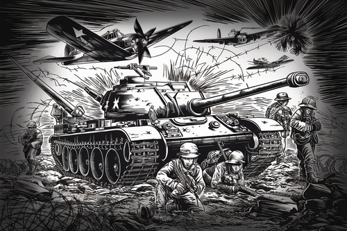 WW2 World War 2 WWII Soldiers etc. Coloring Sheets Colouring Pages ...