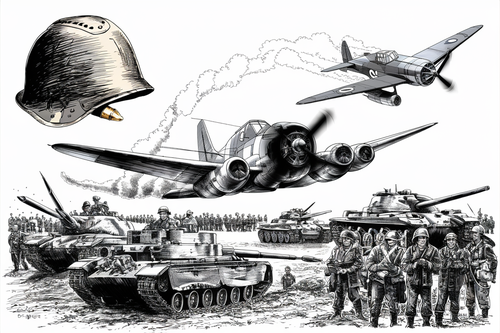 WW2 World War 2 WWII Soldiers etc. Coloring Sheets Colouring Pages ...