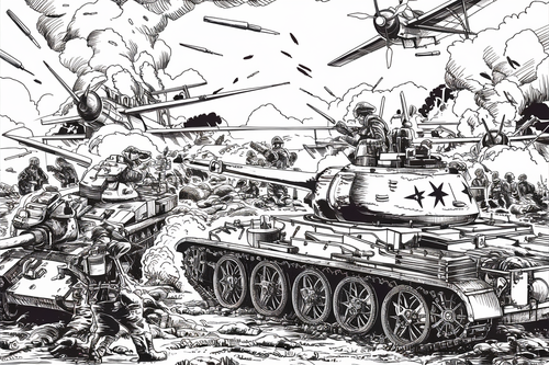 WW2 World War 2 WWII Soldiers etc. Coloring Sheets Colouring Pages ...
