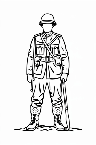 WW1 World War 1 WWI Soldiers etc. Coloring Sheets Colouring Pages ...