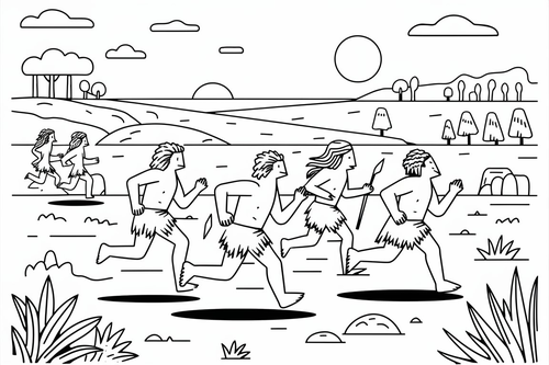 HISTORY Stone Age, prehistoric era Coloring Sheets Colouring Pages ...