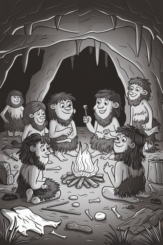 HISTORY Stone Age, prehistoric era Coloring Sheets Colouring Pages ...