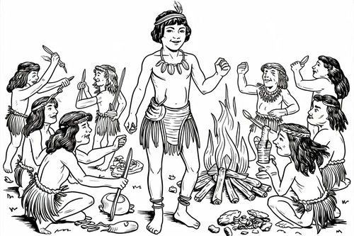 HISTORY Stone Age, prehistoric era Coloring Sheets Colouring Pages ...