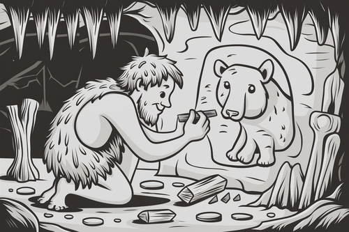 HISTORY Stone Age, prehistoric era Coloring Sheets Colouring Pages ...